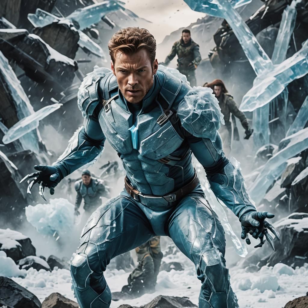X-Men's Iceman - AI Generated Artwork - NightCafe Creator