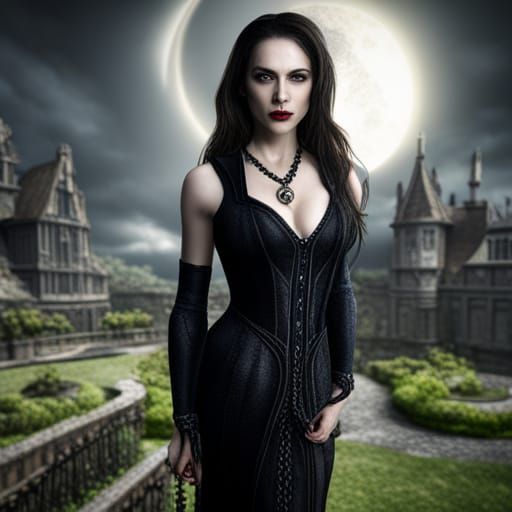 Beautiful vampire lady - AI Generated Artwork - NightCafe Creator