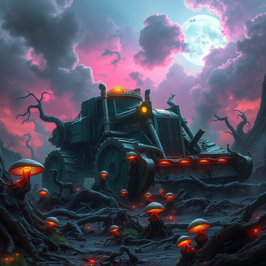 Dozer of Death - Colossal War Machine Ravages Fantasy Landsc...