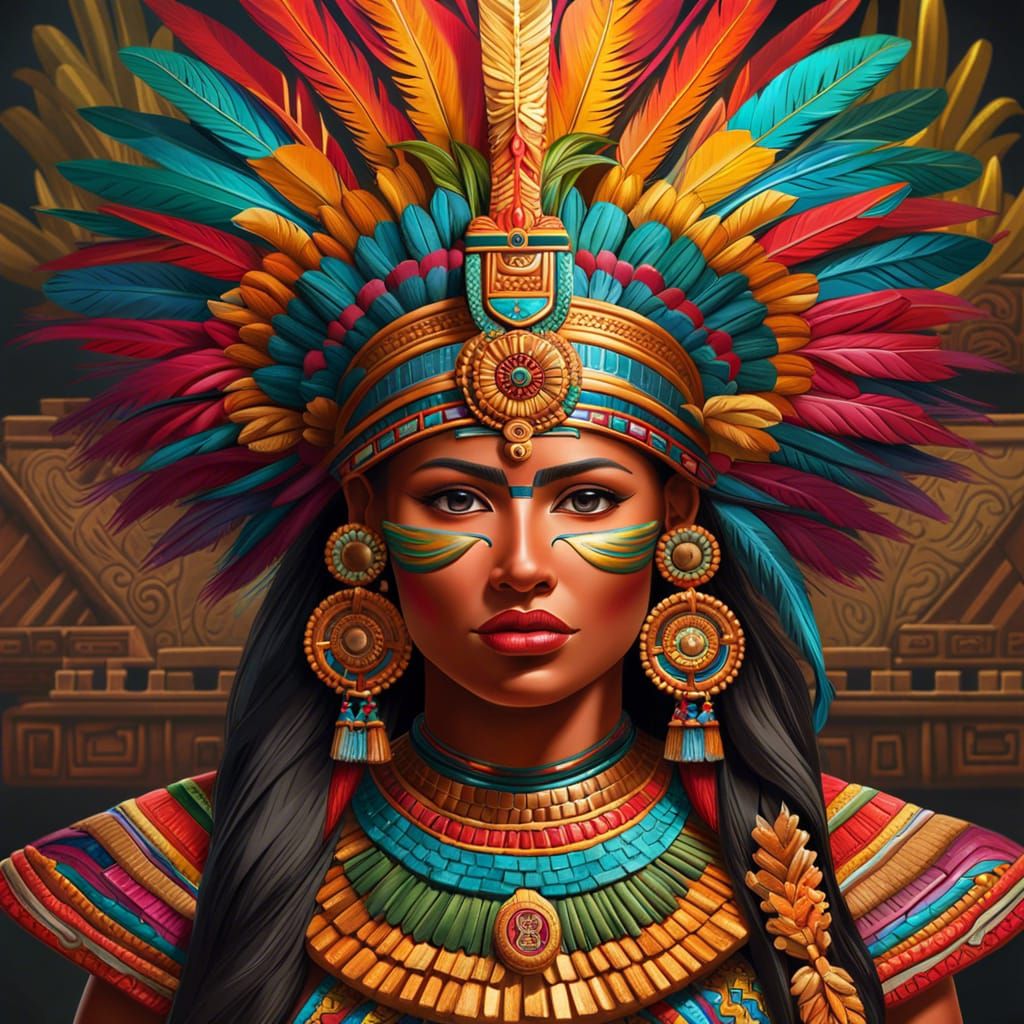 Dia de los Muertos Origins: Aztec Goddess Mictecacihuatl - AI Generated ...