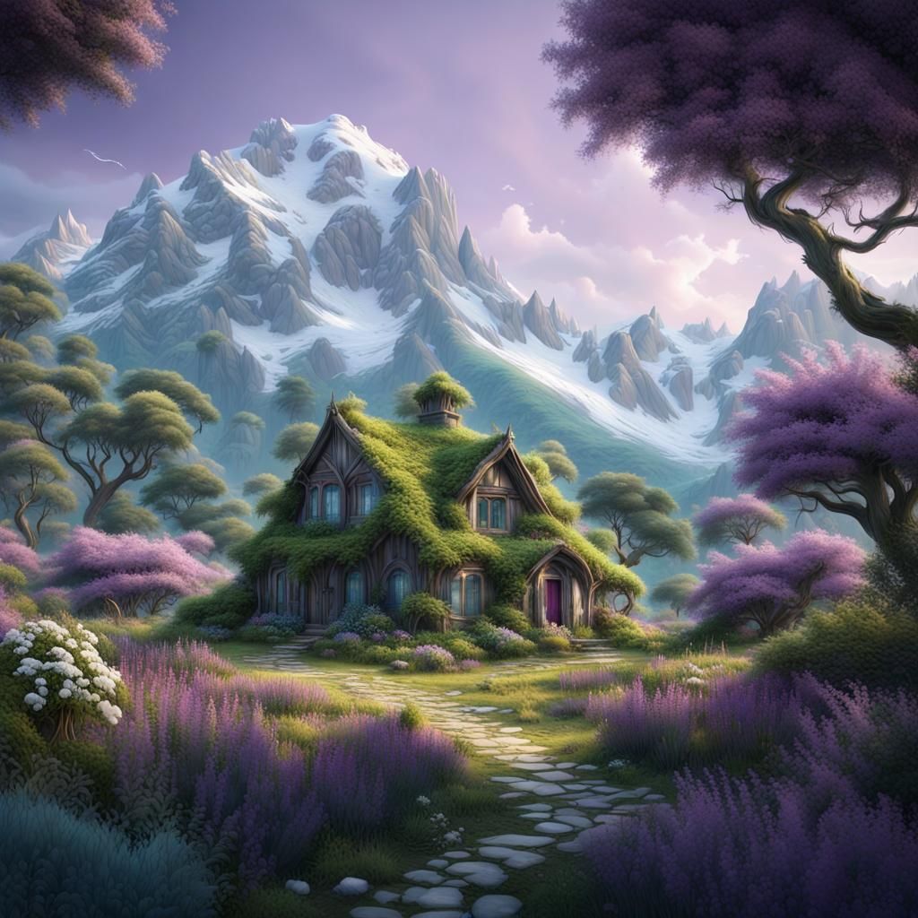 Magic Cottage 6 - AI Generated Artwork - NightCafe Creator