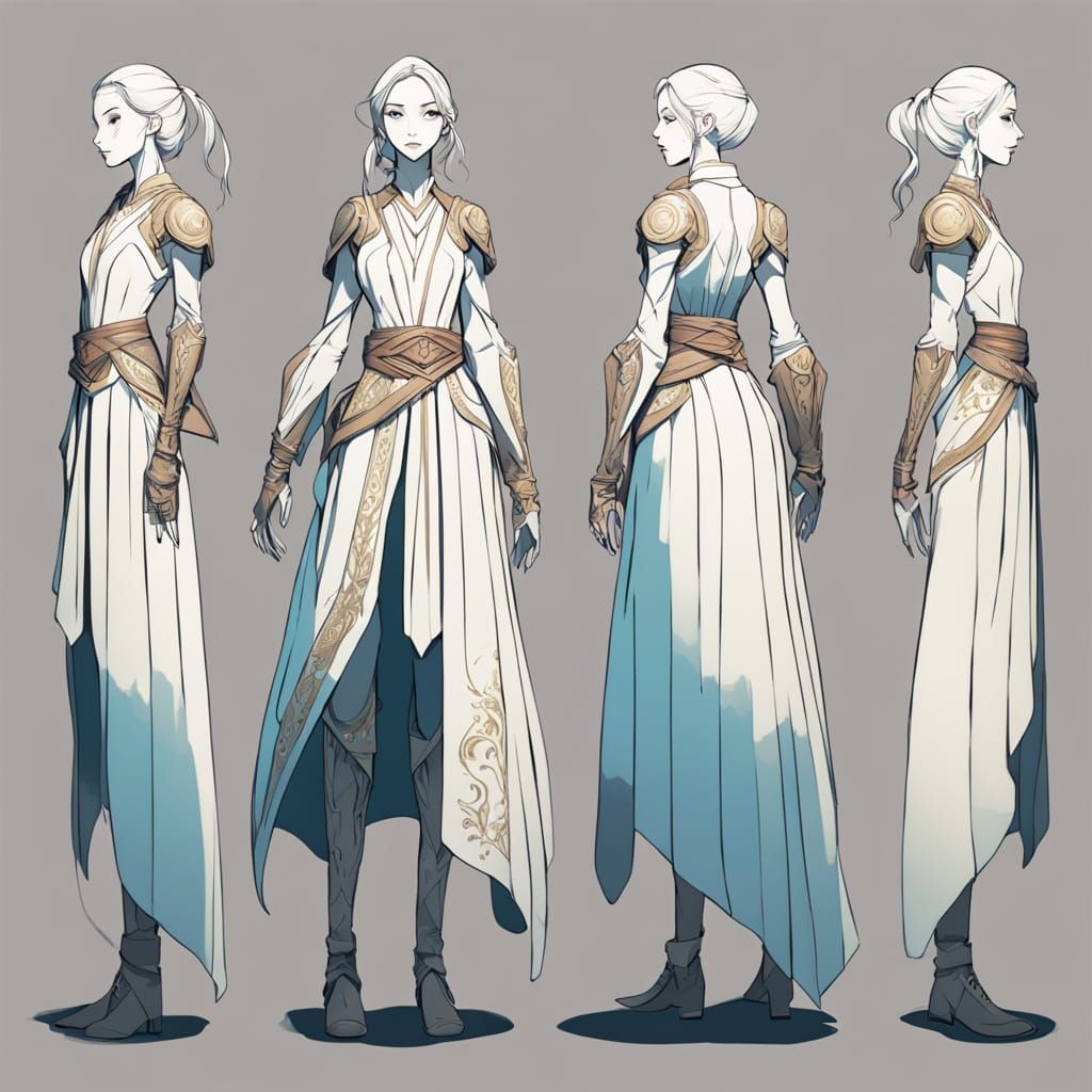 Enchanted Fantasy Sprite in Whimsical Hand-Drawn S... - AI Art