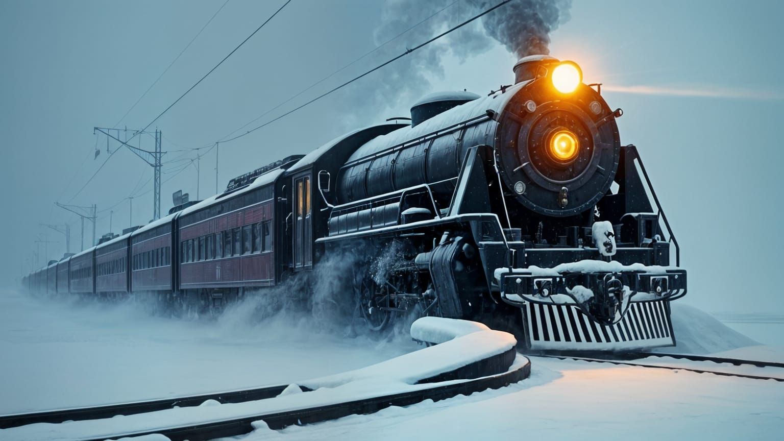 The Trans-Siberian train, the "Rossiya"