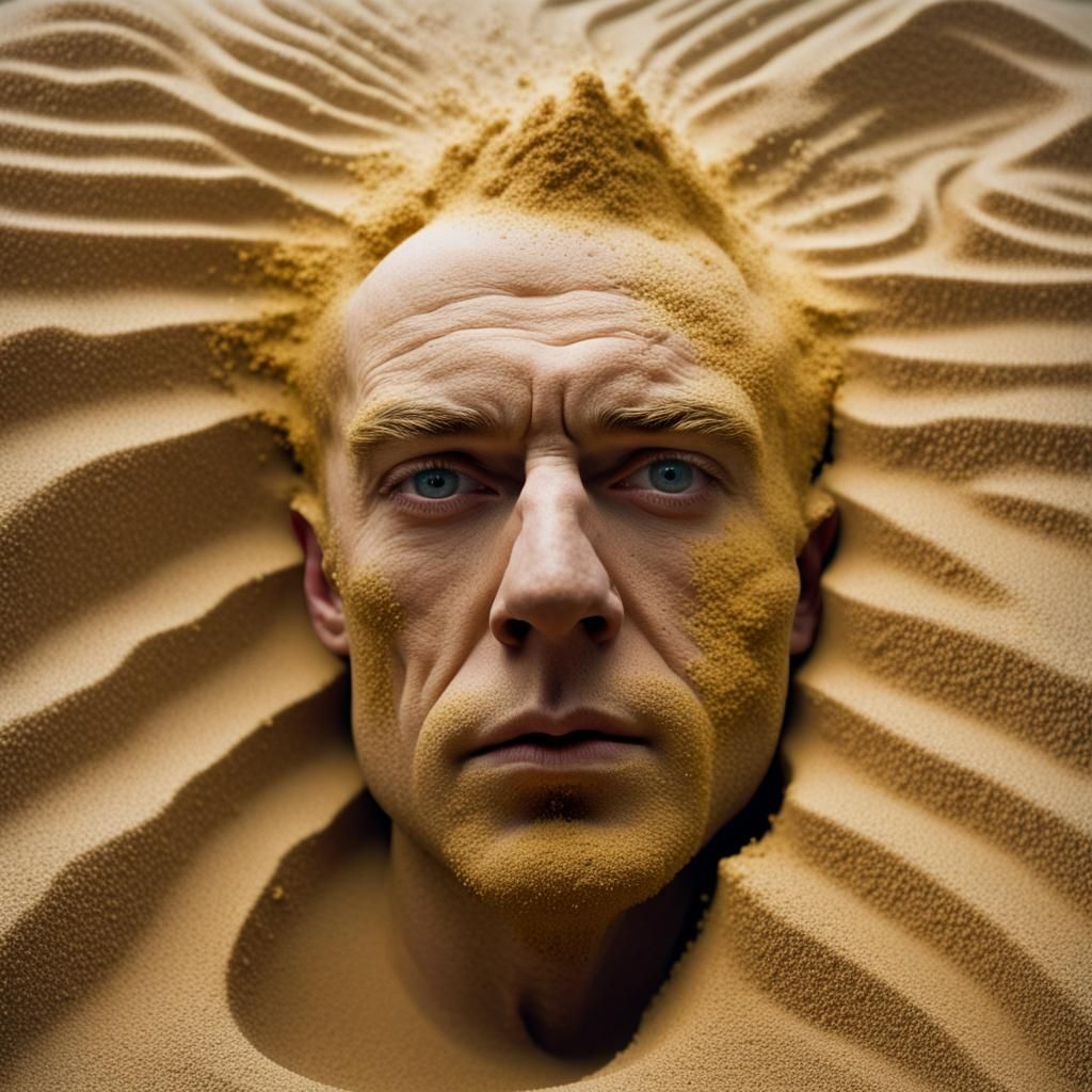 Sand man - AI Generated Artwork - NightCafe Creator