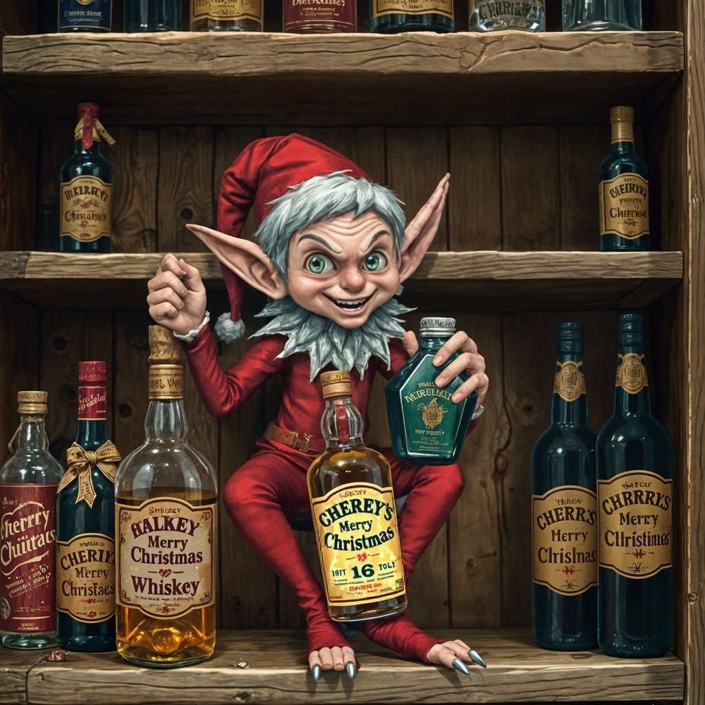 Drunk Elf on a Shelf - Drunk Elf on a Shelf