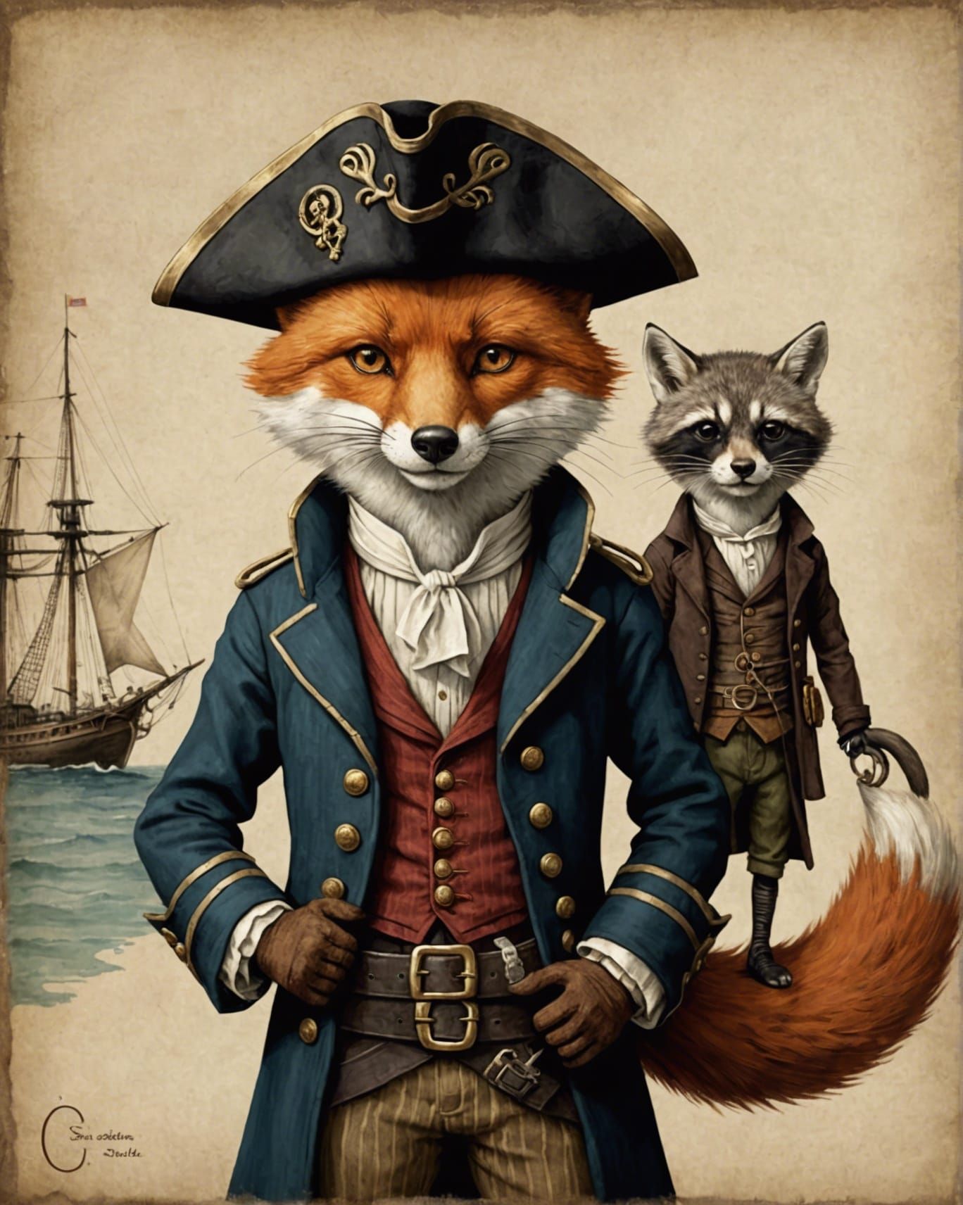 Master & apprentice. Pirates edition. - AI Generated Artwork ...