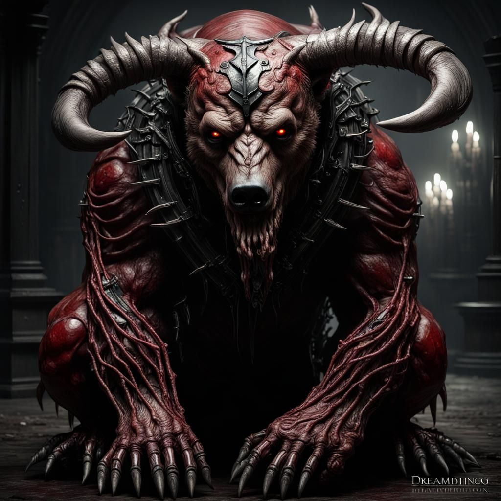 undead hybrid bear zombie bull: Gothic Mephistopheles; by H R Giger, by ...