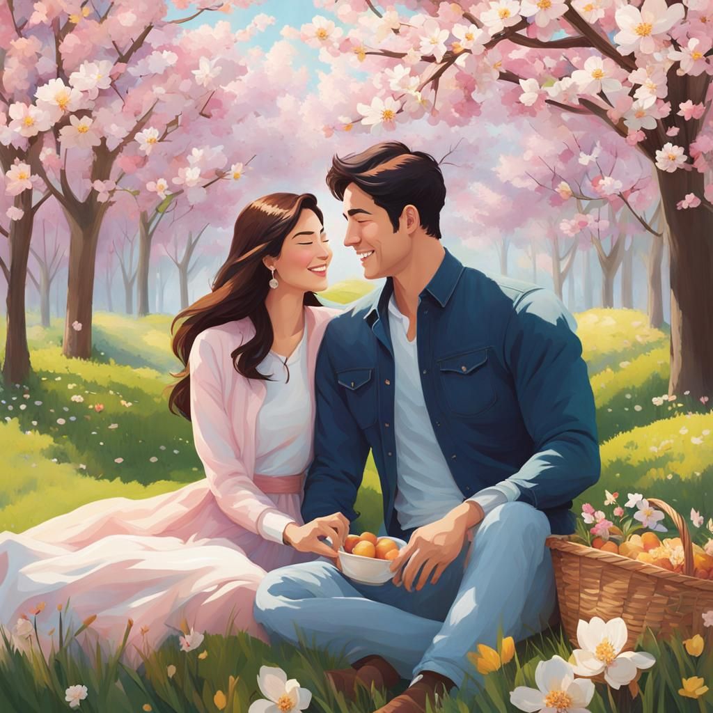 1st spring together - AI Generated Artwork - NightCafe Creator