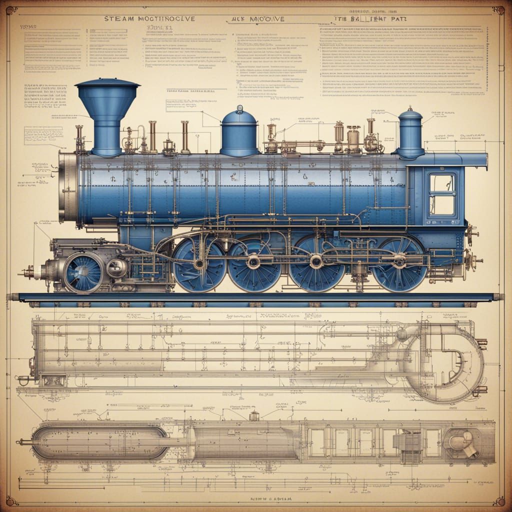 "The Art of Motion: Mapping the Locomotive's Soul" - AI Generated ...