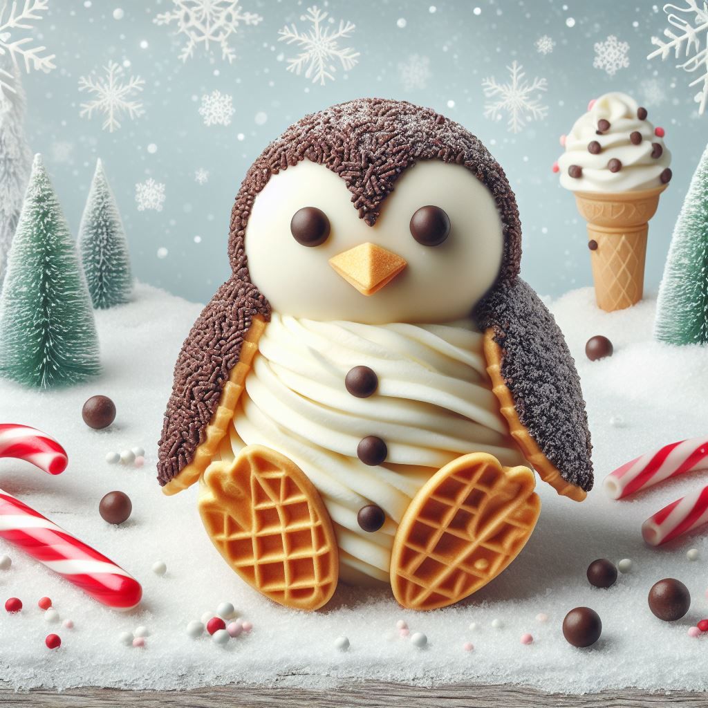 Ice Cream Penguin - AI Generated Artwork - NightCafe Creator