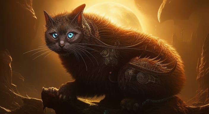 Alien Cat - AI Generated Artwork - NightCafe Creator