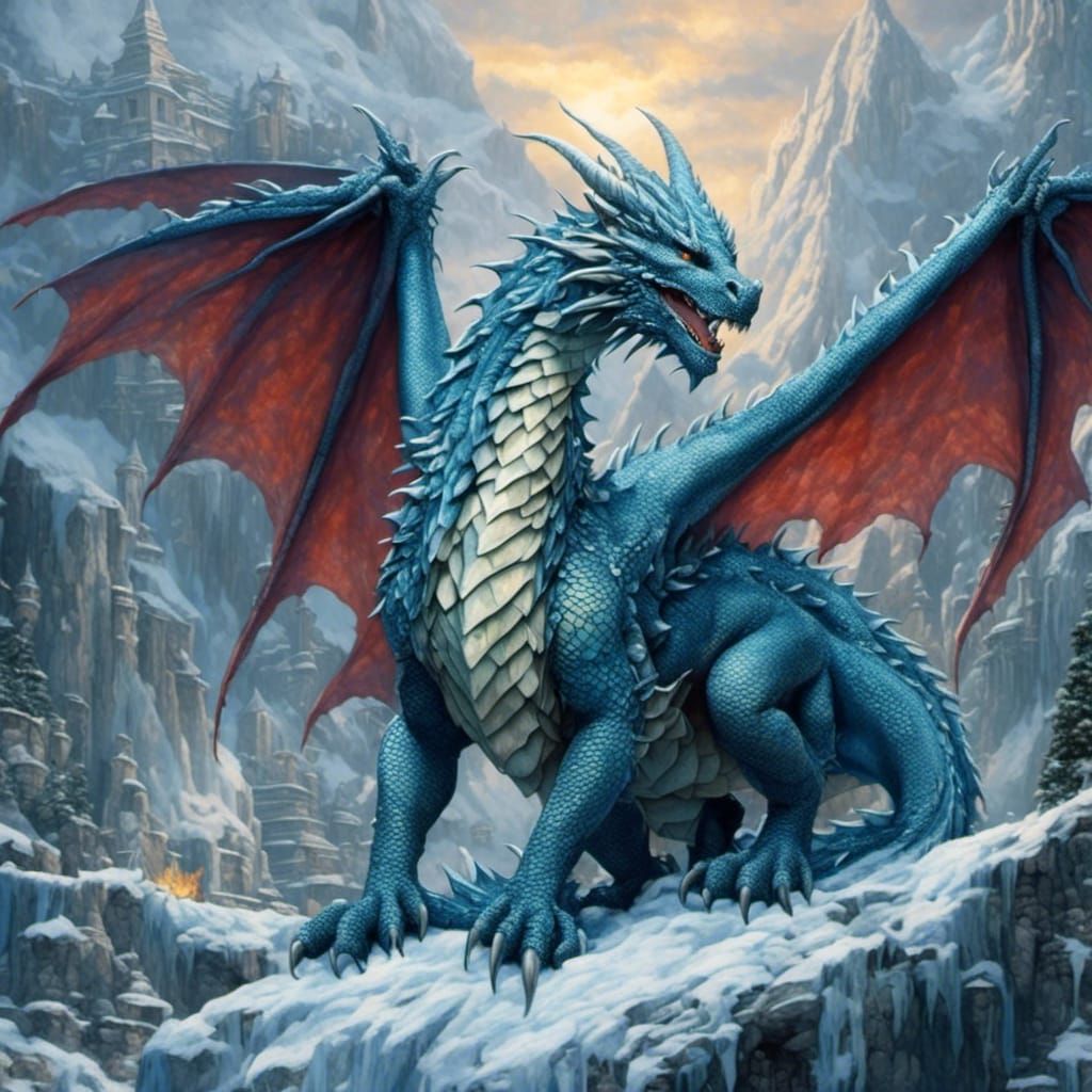 Icedragon - AI Generated Artwork - NightCafe Creator
