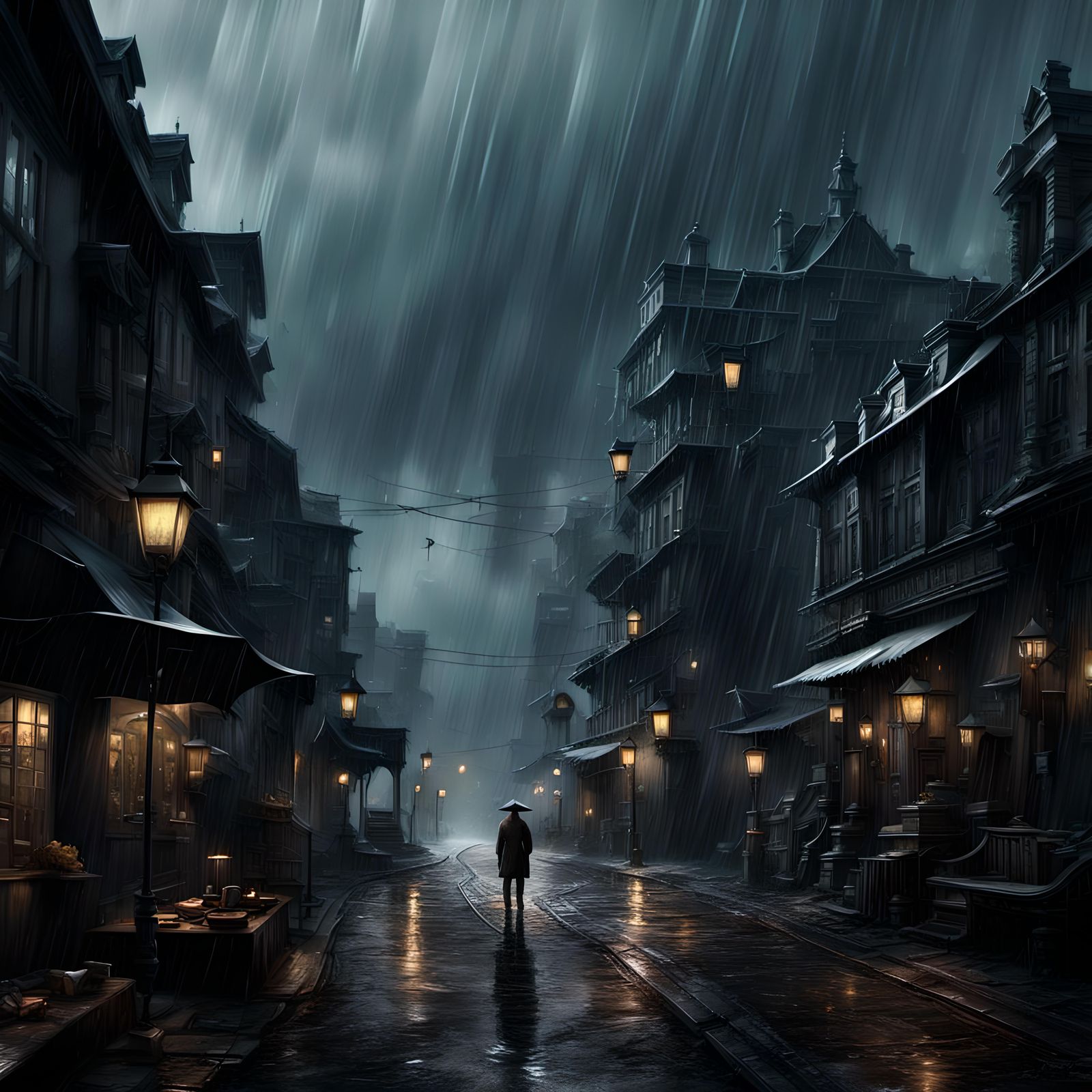 Rainy Day Scenes - AI Generated Artwork - NightCafe Creator