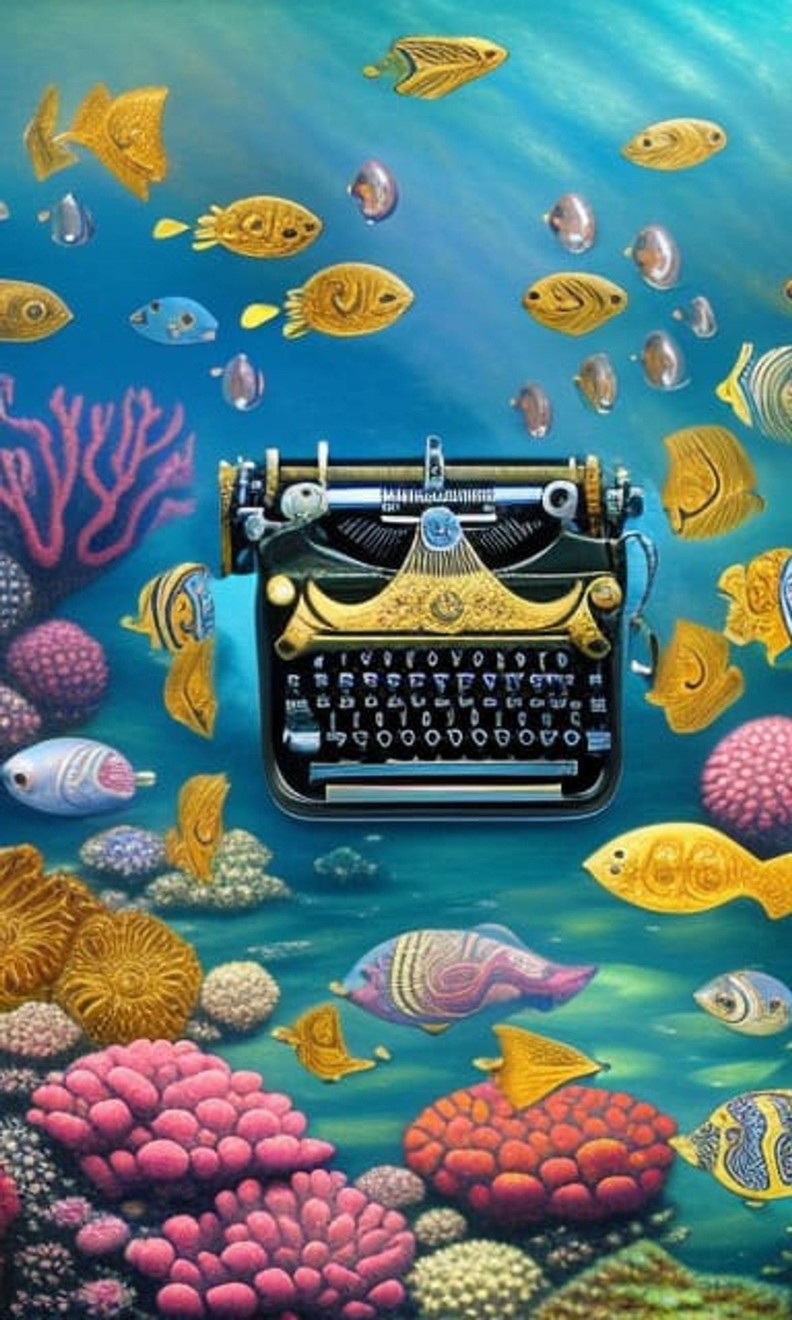 A Victorian ornately detailed gold and sapphires vintage typewriter at ...