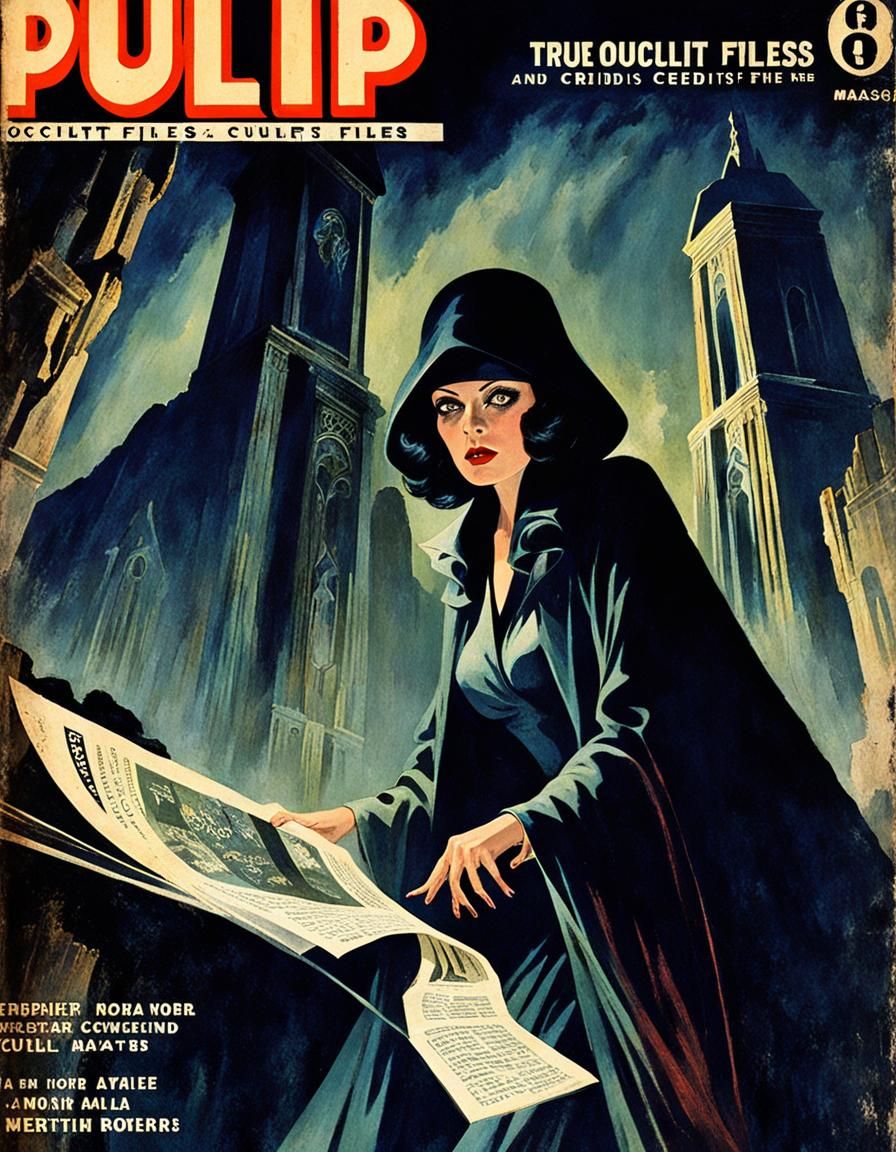 Pulp Occult Cover #14 - AI Generated Artwork - NightCafe Creator