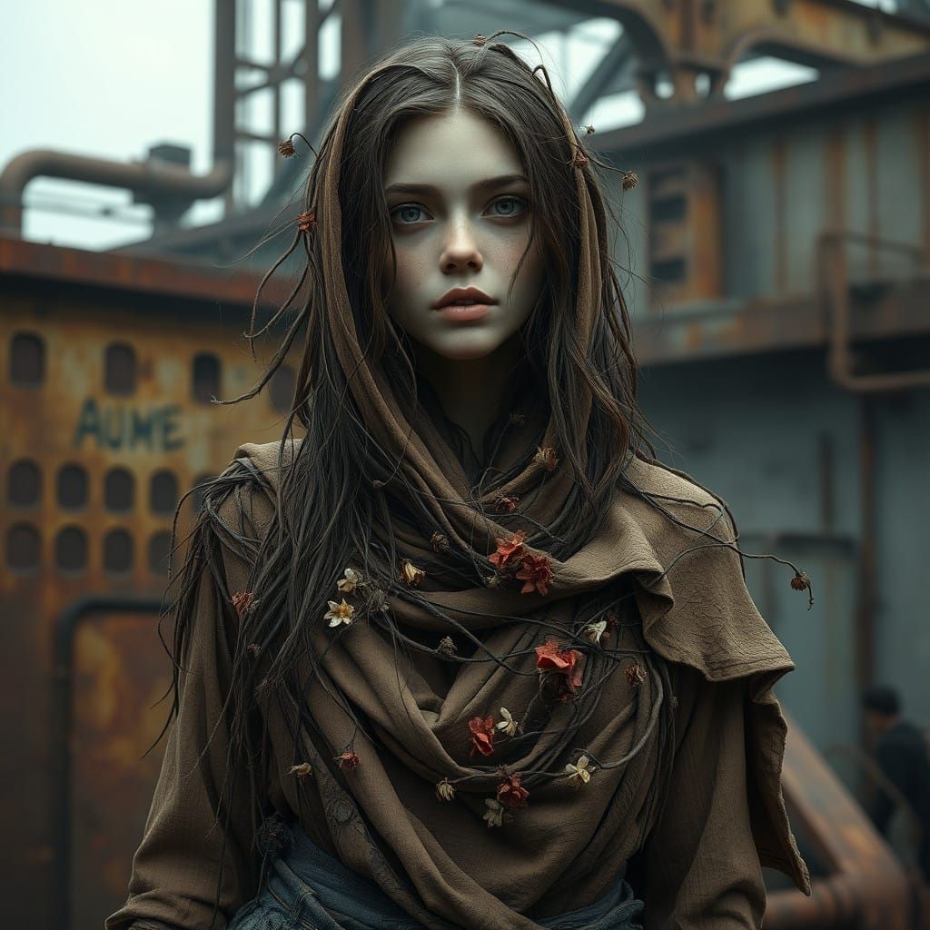 who give a shit - Ethereal Beauty in Industrial Decay