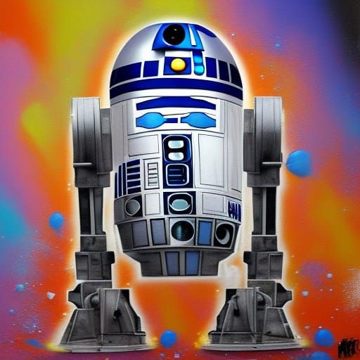 R2D2 Droid - AI Generated Artwork - NightCafe Creator