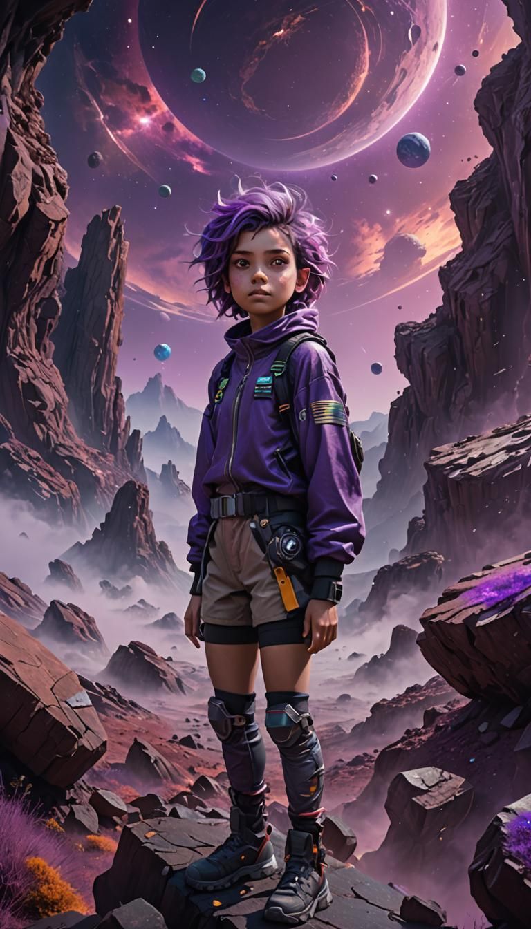 Young Dimensional Traveler... - AI Generated Artwork - NightCafe Creator