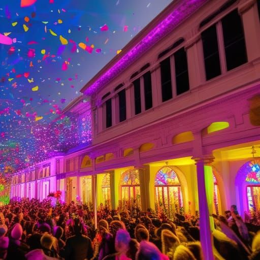 there is a party going on 2 - AI Generated Artwork - NightCafe Creator