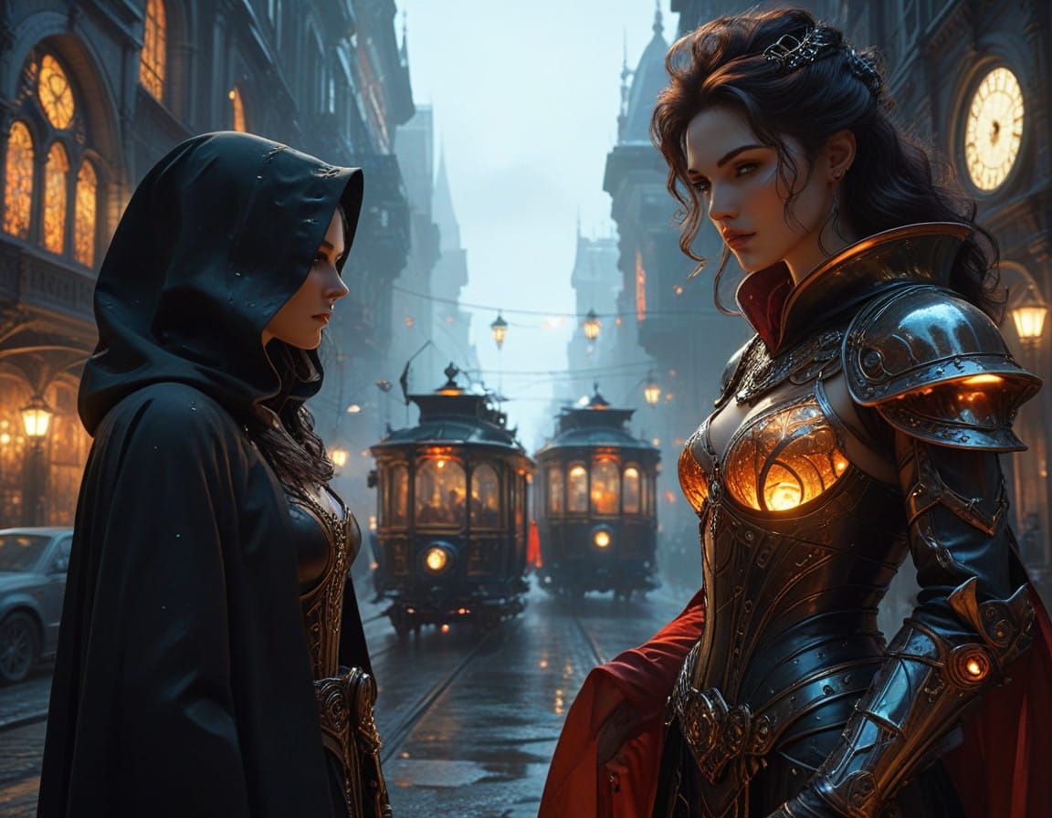 Technomagic age - Mystical Encounter in Steampunk Metropolis