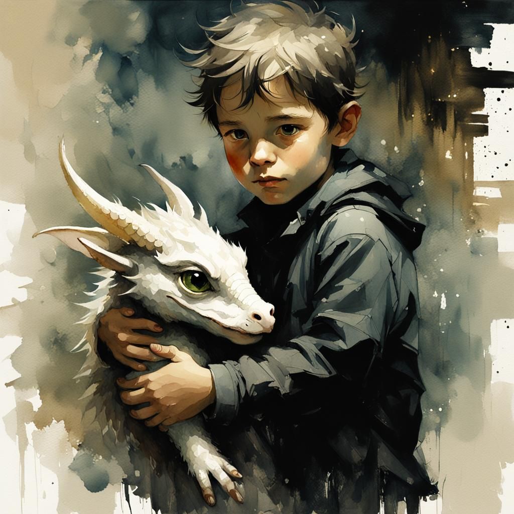 Dragon & Sebastian - 2 - AI Generated Artwork - NightCafe Creator