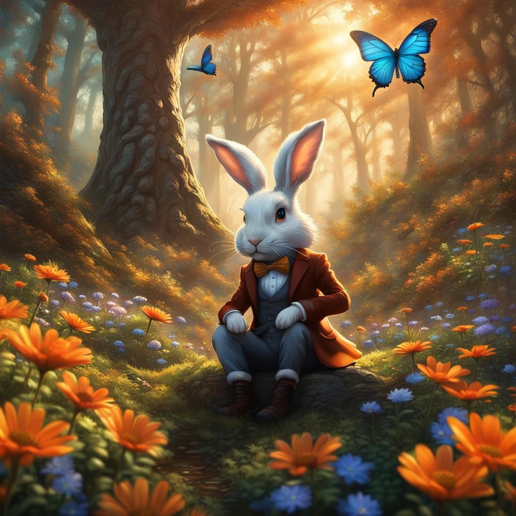 Fluffy day in the woods - AI Generated Artwork - NightCafe Creator
