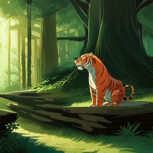 giant mystical tiger - AI Generated Artwork - NightCafe Creator
