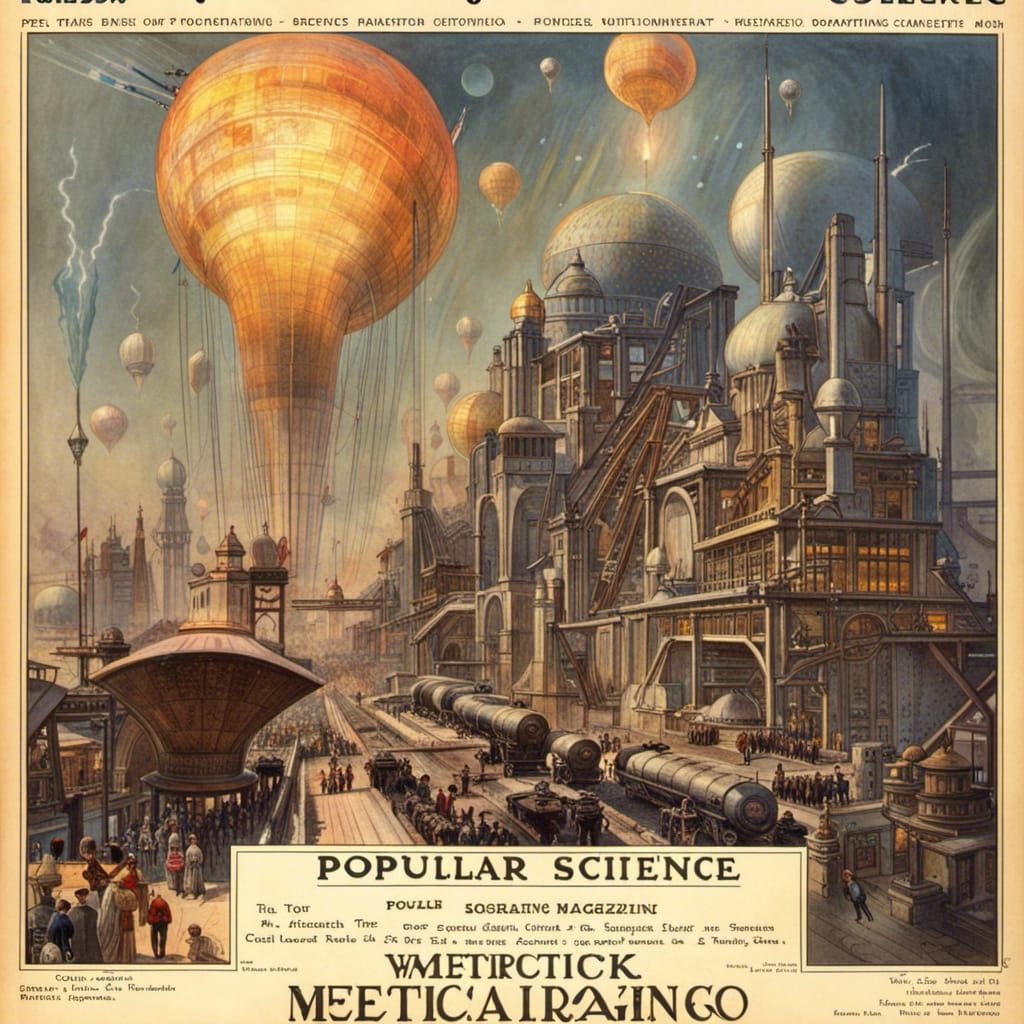 Popular science 1910 - AI Generated Artwork - NightCafe Creator