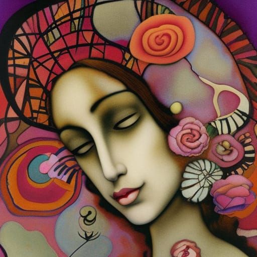 Wild Roses, Basque Madonna - AI Generated Artwork - NightCafe Creator