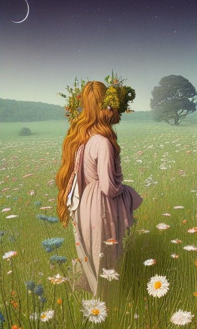 W.B Yeat wildflower meadow Irish fae folk sídhe reverie by Dan Mumford ...