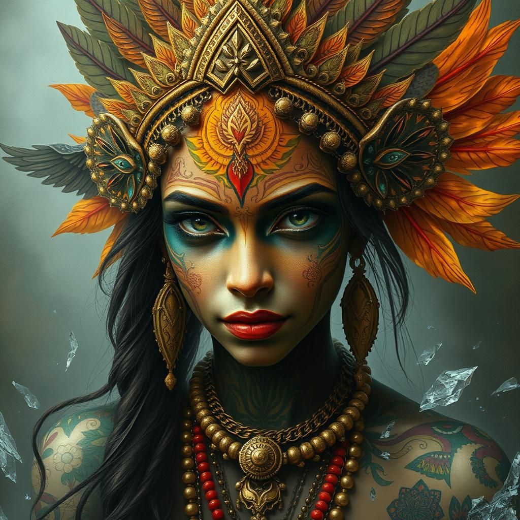 Elemental Goddess with full body painting