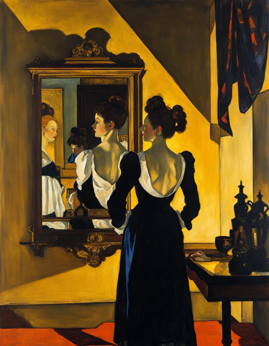 On Reflection, I'd Rather be Somewhere Else.... - AI Generated Artwork ...