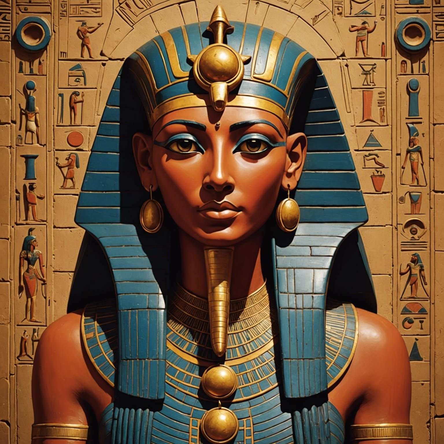 Ancient Egypt God Hathor - AI Generated Artwork - NightCafe Creator