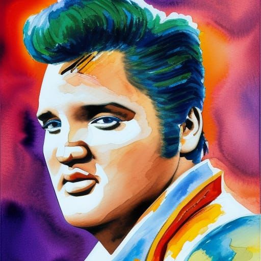 Elvis Presley - AI Generated Artwork - NightCafe Creator