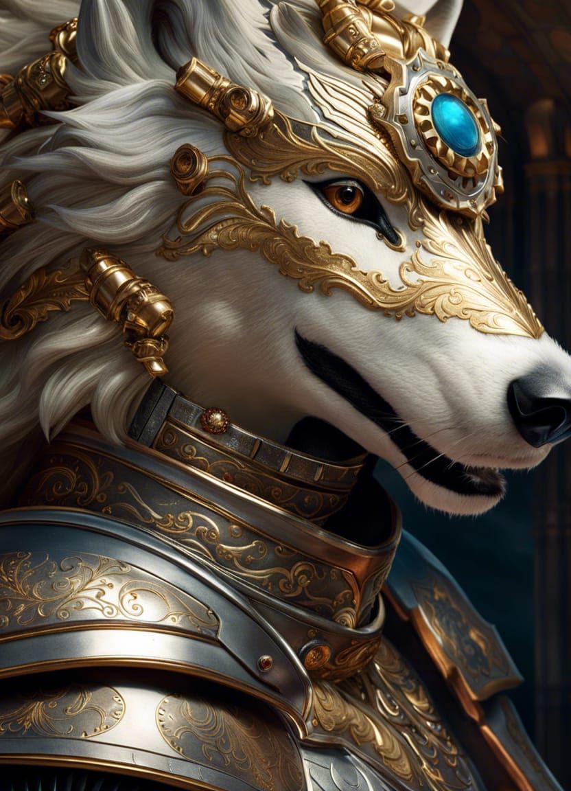 Wolf Knight - AI Generated Artwork - NightCafe Creator