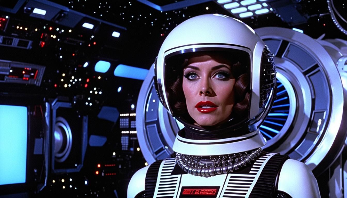 Screencap from the 1981 Italian Space Opera "Starcrash 2," Directed by ...