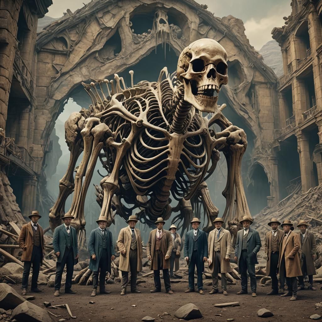 The Unfound Skeleton of The Beast - AI Generated Artwork - NightCafe ...
