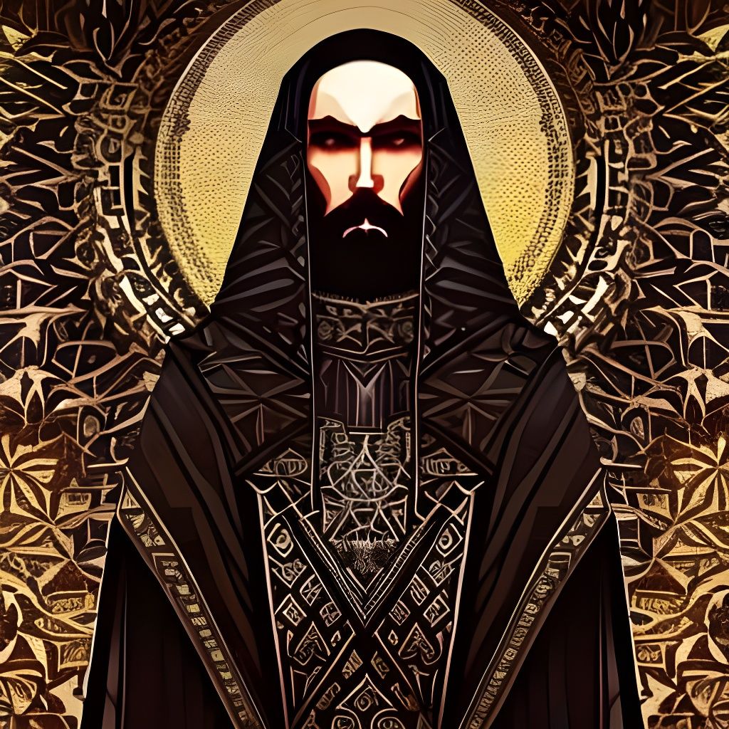 2d/mosaic geometric style pattern with slight eastern motif - AI ...