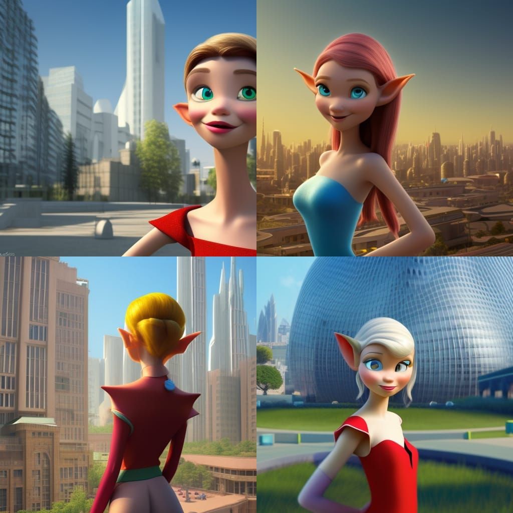 Portrait of CGI character - AI Generated Artwork - NightCafe Creator