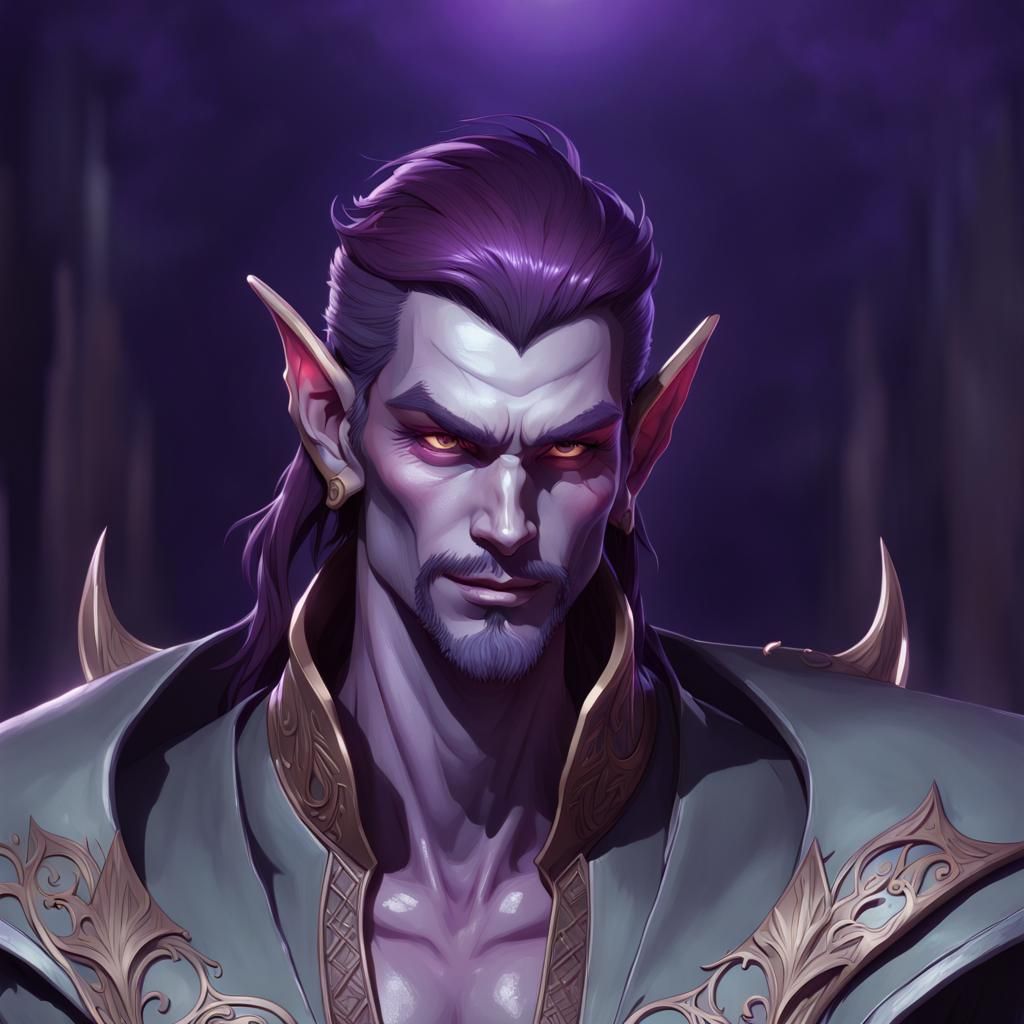 Void elf male character - AI Generated Artwork - NightCafe Creator