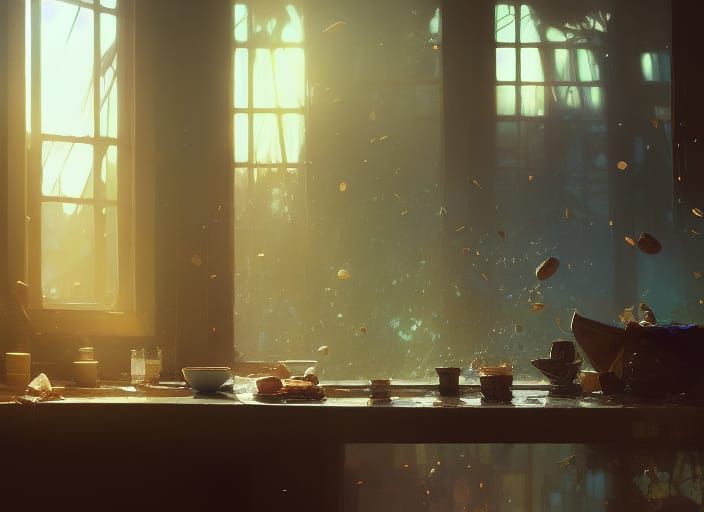 Chaotic Kitchen - AI Generated Artwork - NightCafe Creator