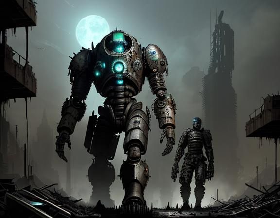 Powerful Automaton - AI Generated Artwork - NightCafe Creator