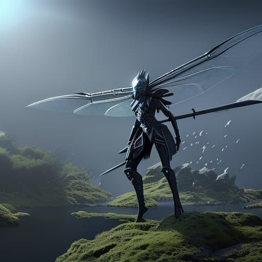 dragonfly people rule the world - AI Generated Artwork - NightCafe Creator