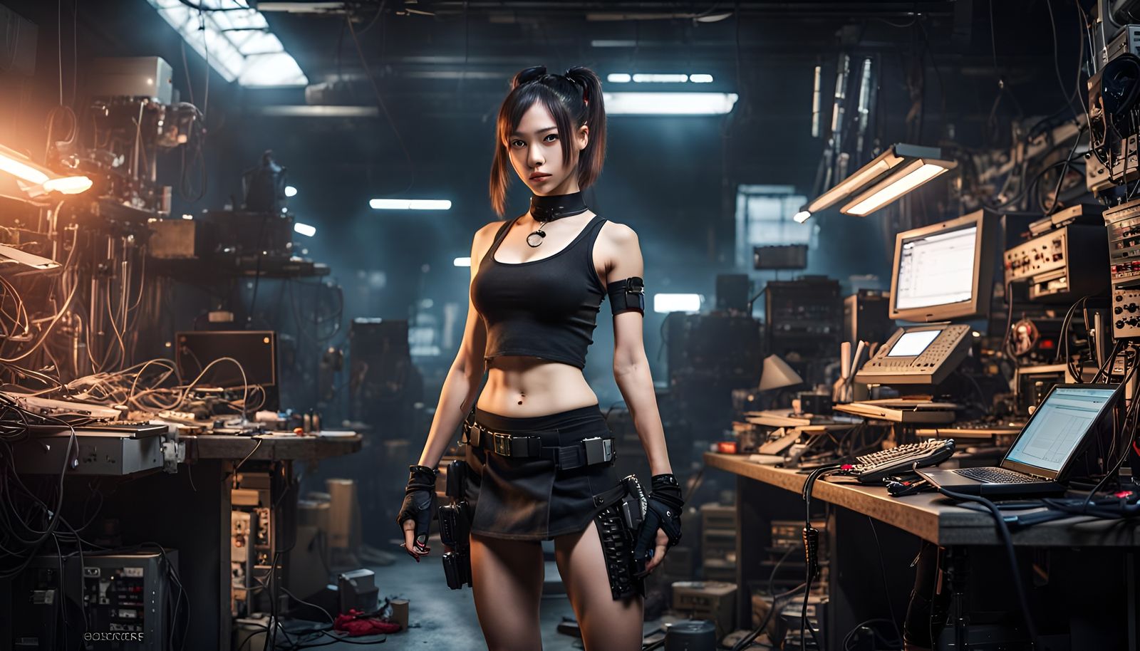 Japanese Hacker-girl 1.2 - AI Generated Artwork - NightCafe Creator