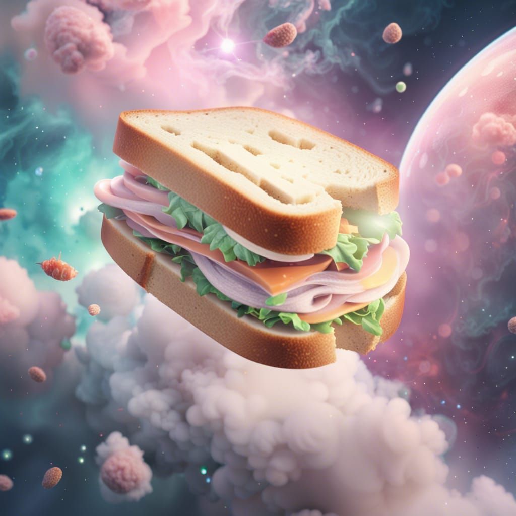 Space sandwich - AI Generated Artwork - NightCafe Creator