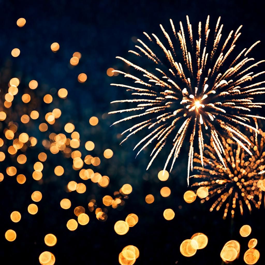 fireworks Professional photography, bokeh, natural lighting, canon lens ...