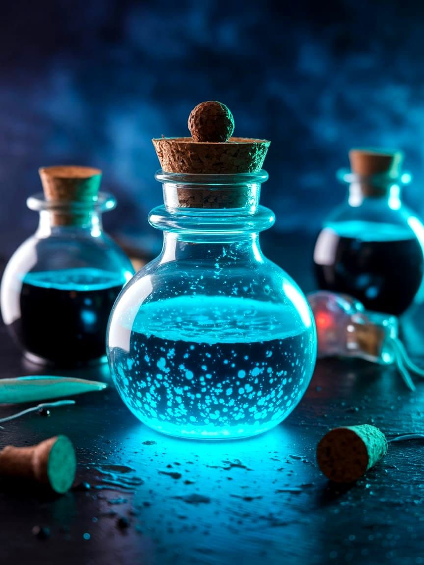 Blue Potions - Daily challenge #955 - NightCafe