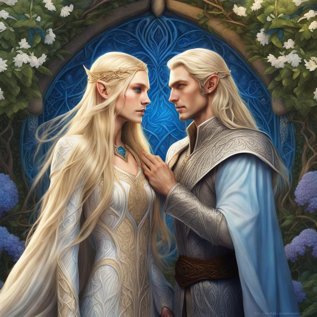 Galadriel and Celeborn - AI Generated Artwork - NightCafe Creator