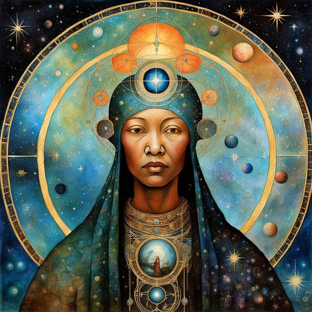 PORTRAIT CLASSICAL, GALACTIC (Multiracial:3) Astrologeress, SUSAN ...