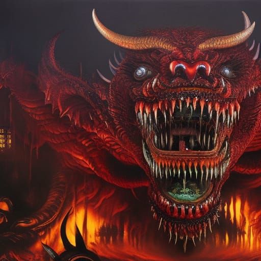 creepy devil cobra - AI Generated Artwork - NightCafe Creator